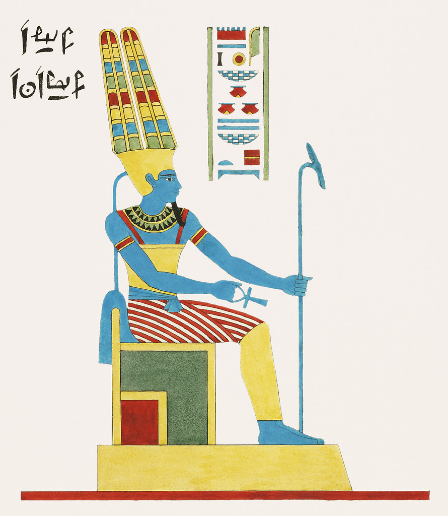 Amon, Amon-ra illustration from Pantheon Egyptien (1823-1825) by – AMUN ...